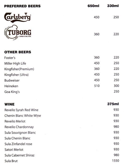 BAYVIEW CAFE - COLABA - MUMBAI Menu, Photos, Images and Wallpapers ...