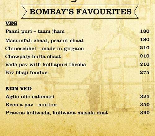 BOMBAY ADDA - KORAMANGALA 7TH BLOCK - BANGALORE Menu, Photos, Images ...