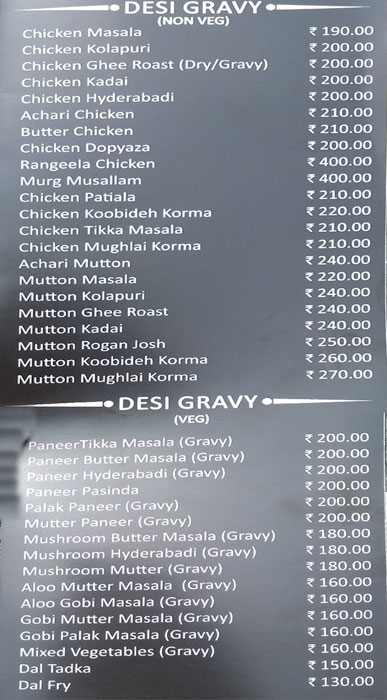 CHARCOAL BBQ RESTAURANT - SHIVALLI - MANIPAL Menu, Photos, Images and ...