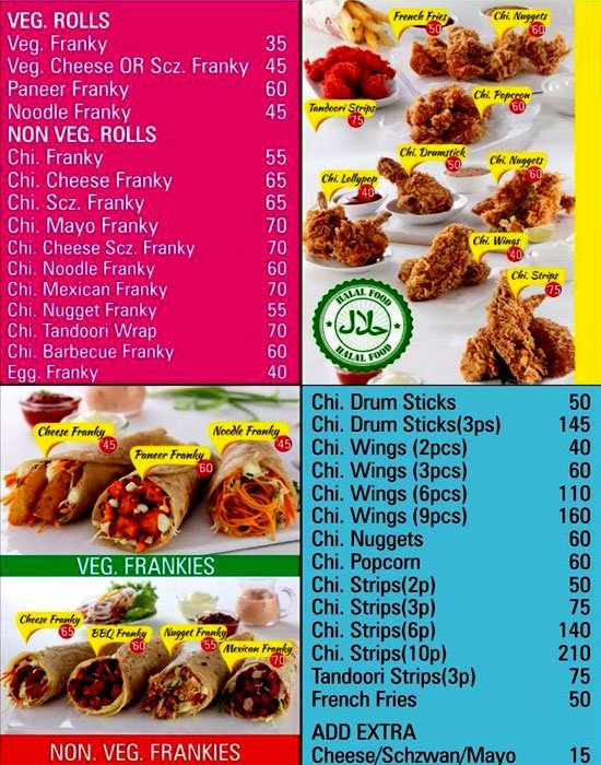 CHUNKIES - BANDRA - MUMBAI Menu, Photos, Images and Wallpapers ...