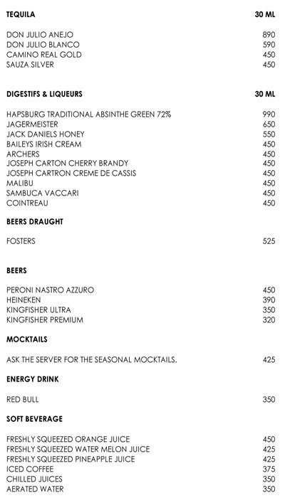 JW CAFE - JW MARRIOTT MUMBAI SAHAR - CHAKALA - MUMBAI Menu, Photos, Images and Wallpapers ...