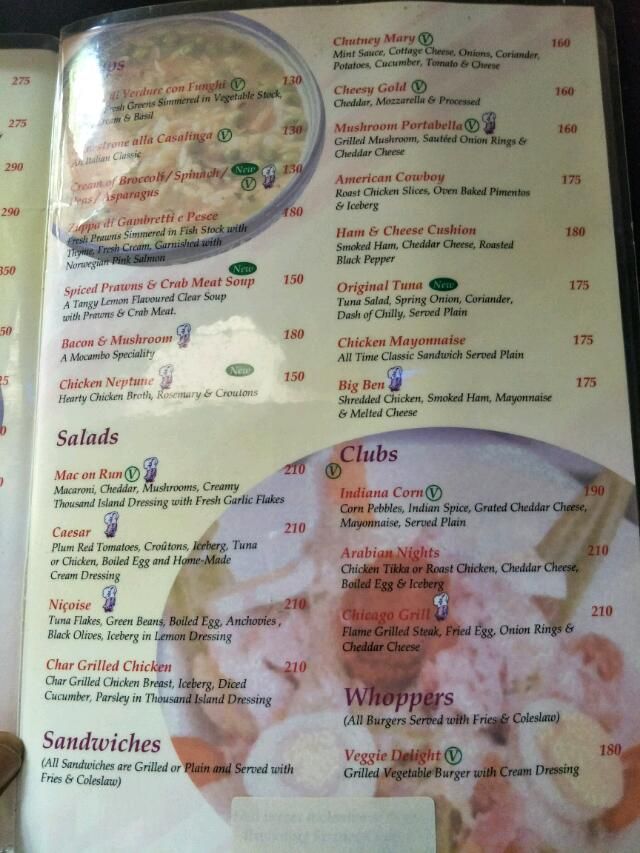 MOCAMBO CAFE - FORT - MUMBAI Menu, Photos, Images and Wallpapers ...