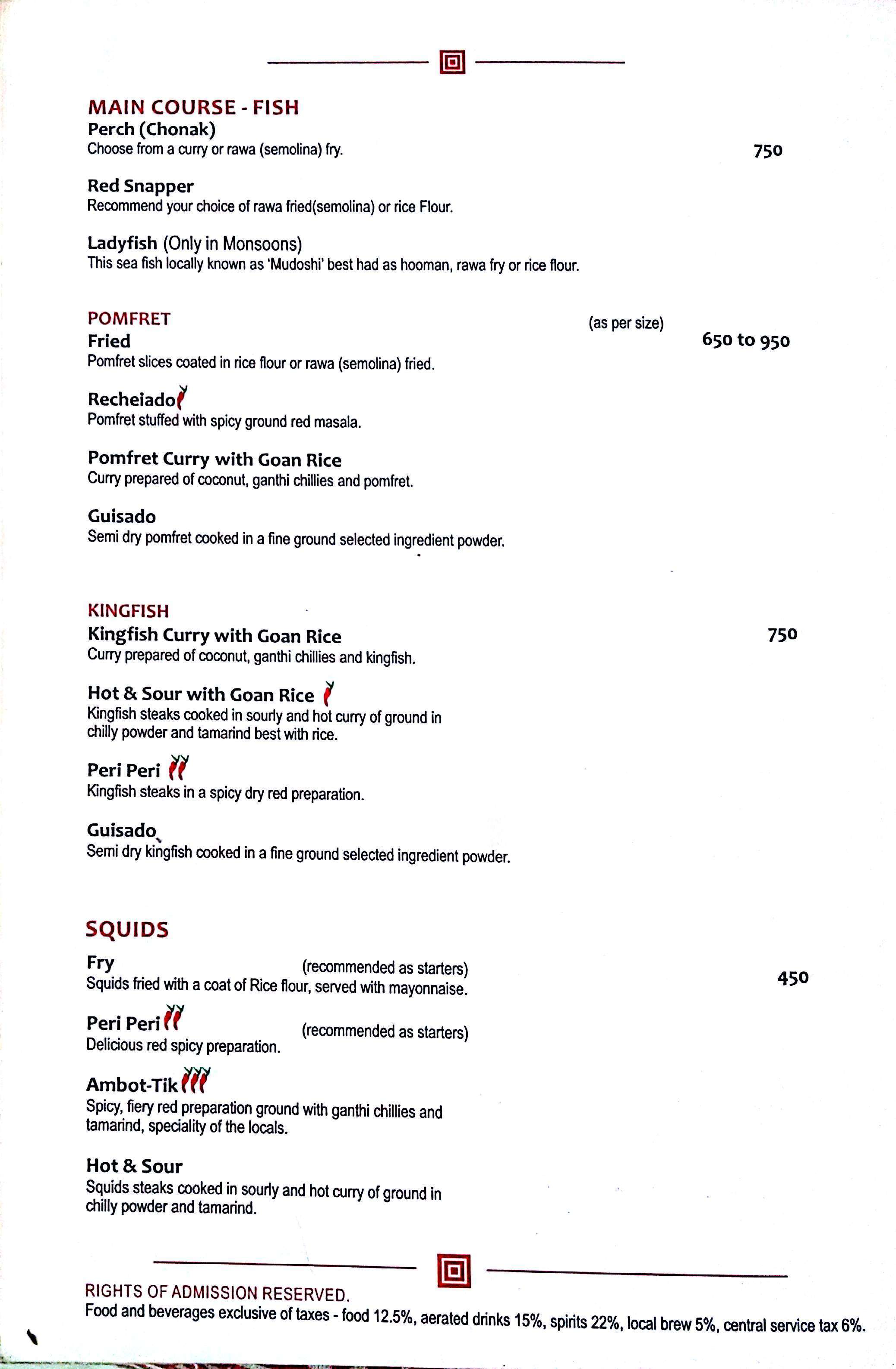 MUM'S KITCHEN - PANAJI - GOA Menu, Photos, Images and Wallpapers ...