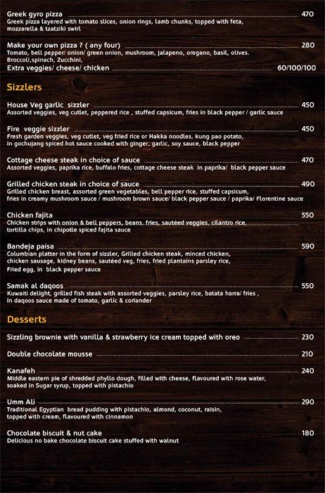 OOZO - SAKINAKA - MUMBAI Menu, Photos, Images and Wallpapers ...