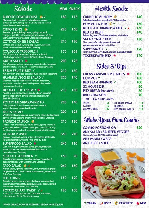 SALAD DAYS - ANDHERI WEST - MUMBAI Menu, Photos, Images and Wallpapers ...