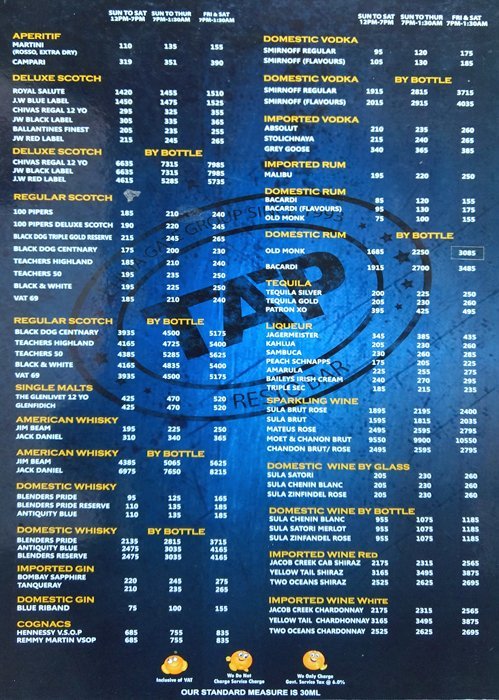 TAP RESTO BAR - SAKINAKA - MUMBAI Menu, Photos, Images and Wallpapers ...